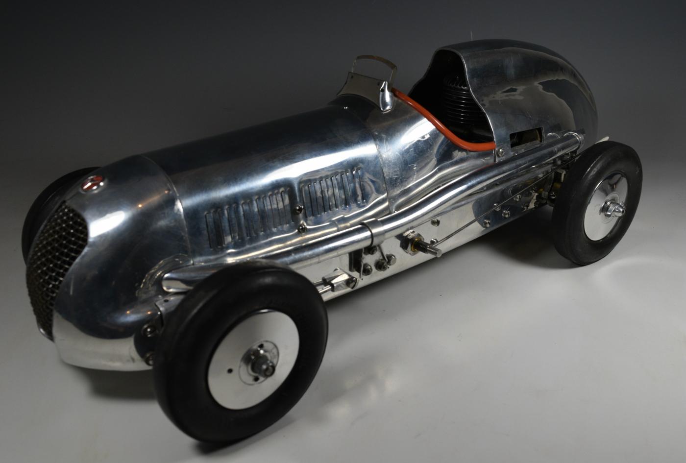 Tether Race Car Aluminum Model England 1950