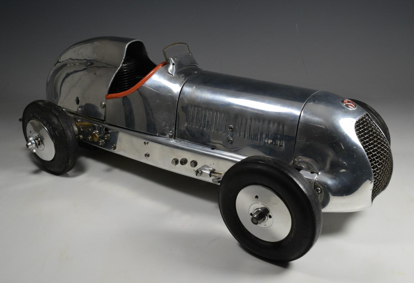 Tether Race Car Aluminum Model England 1950