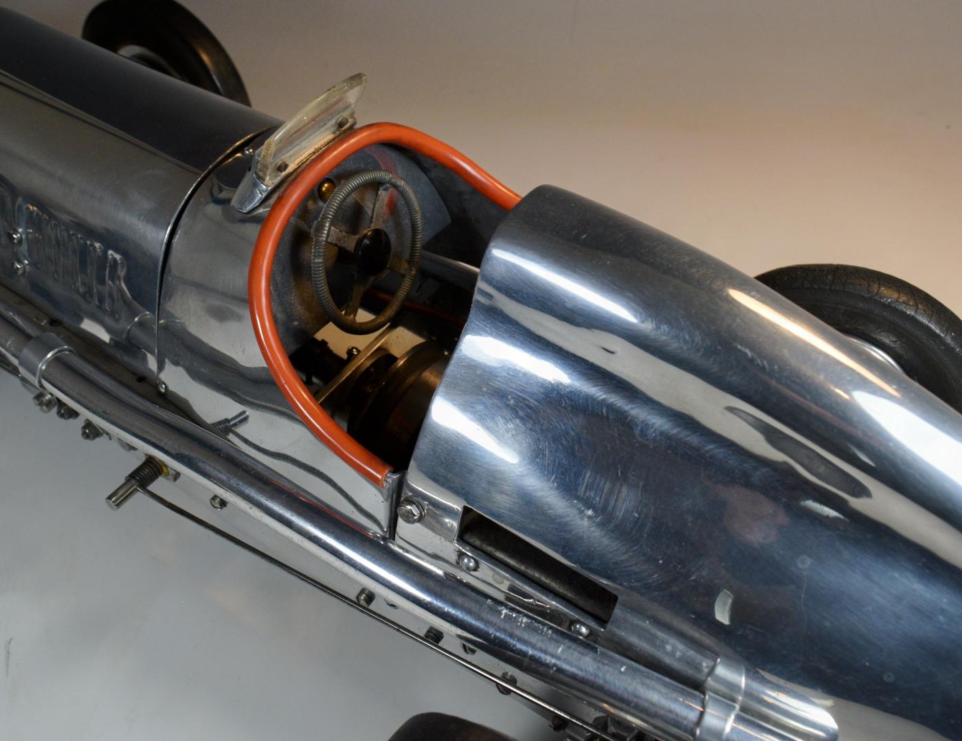 Tether Race Car Aluminum Model England 1950