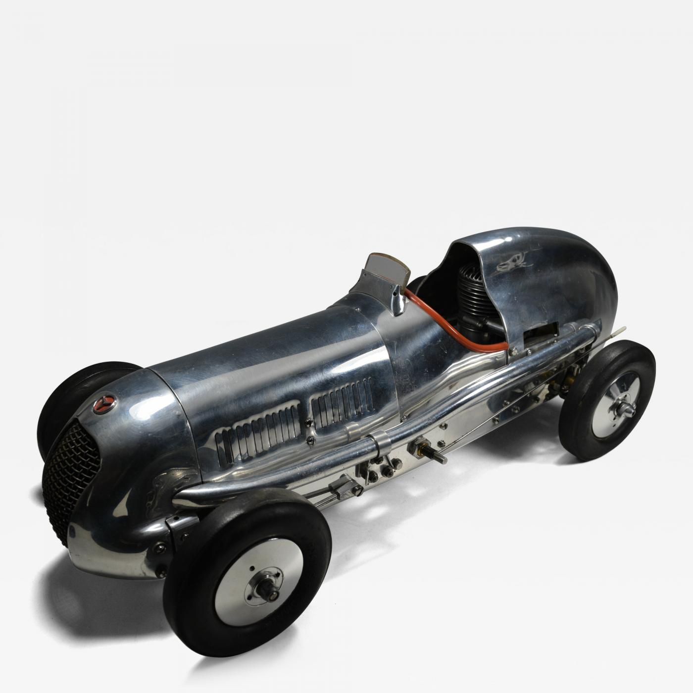 Tether Race Car Aluminum Model England 1950