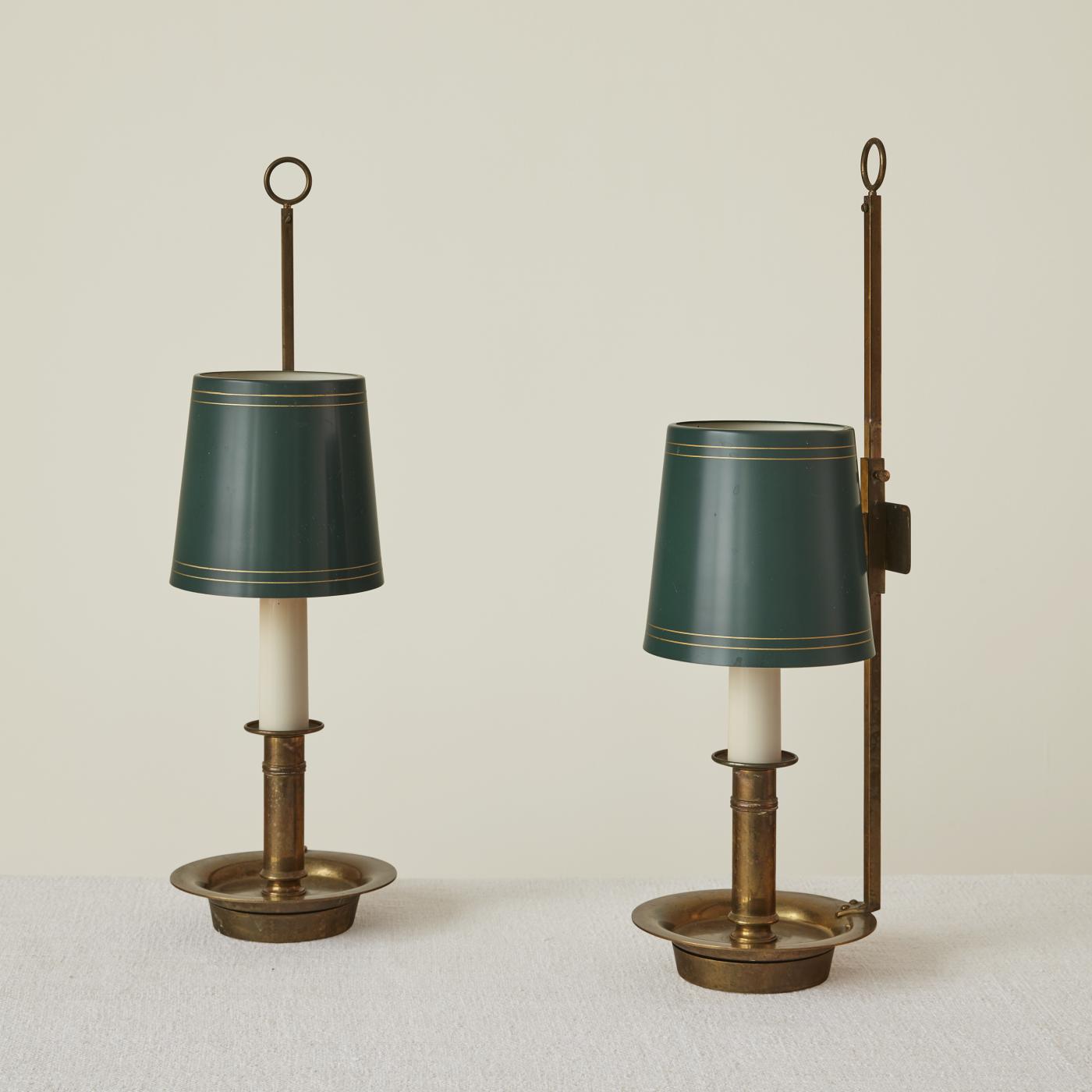 Th. Valentiner - Th. Valentiner, pair of table lamps / wall lights ...