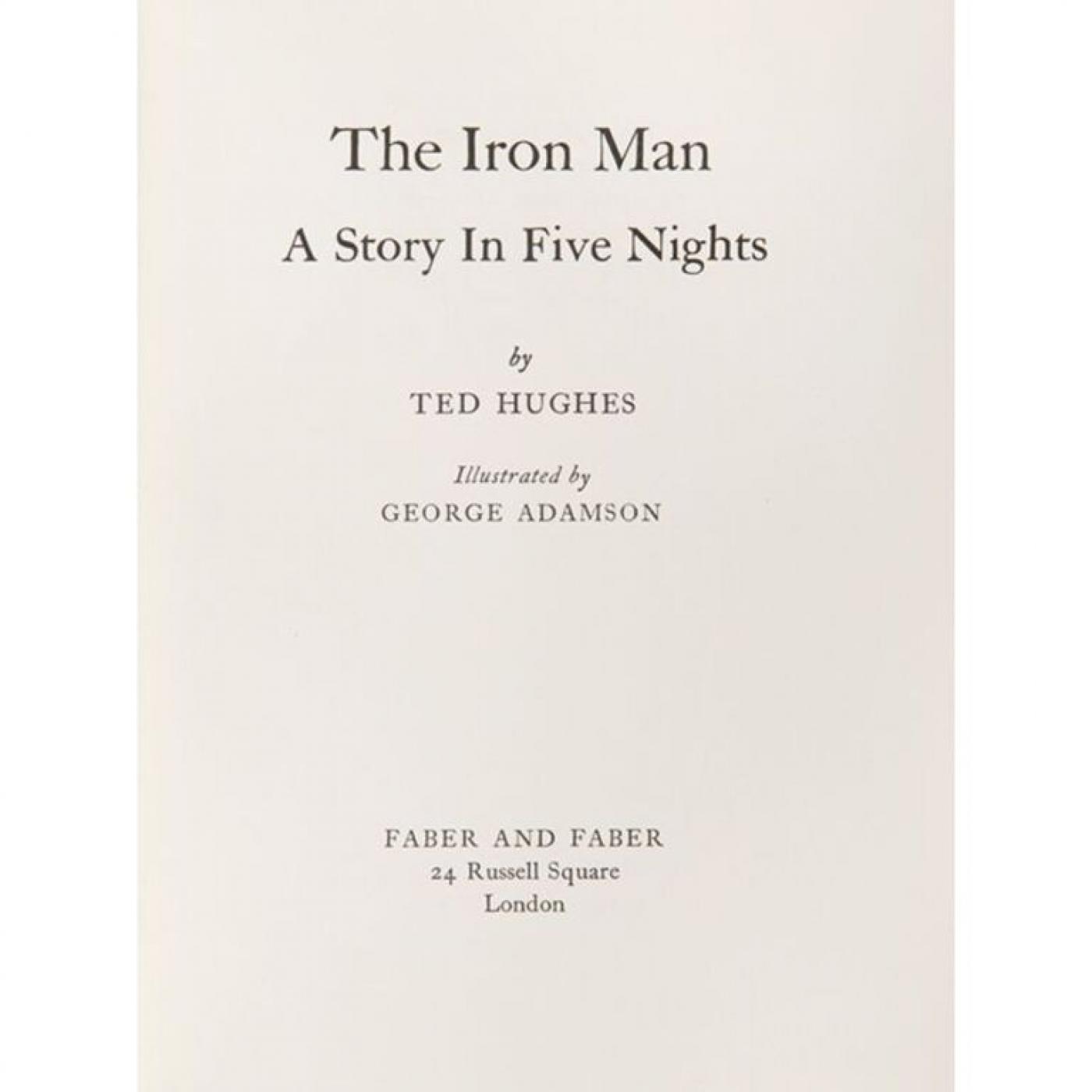 The Iron Man. by TED HUGHES