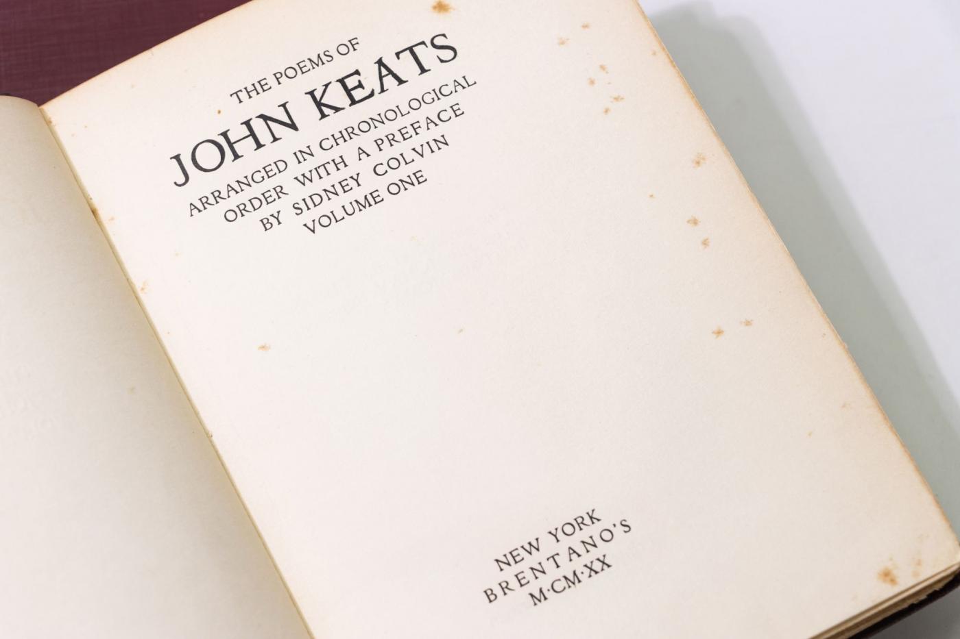 The Poems of John Keats