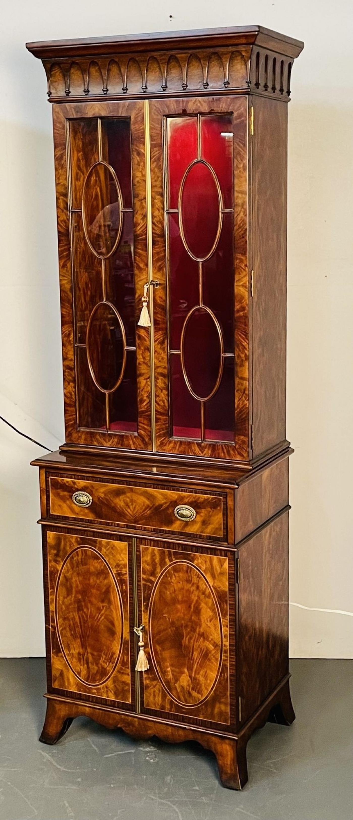 Theodore Alexander - Pair of Bookcase / Showcase Cabinets, Theodore ...