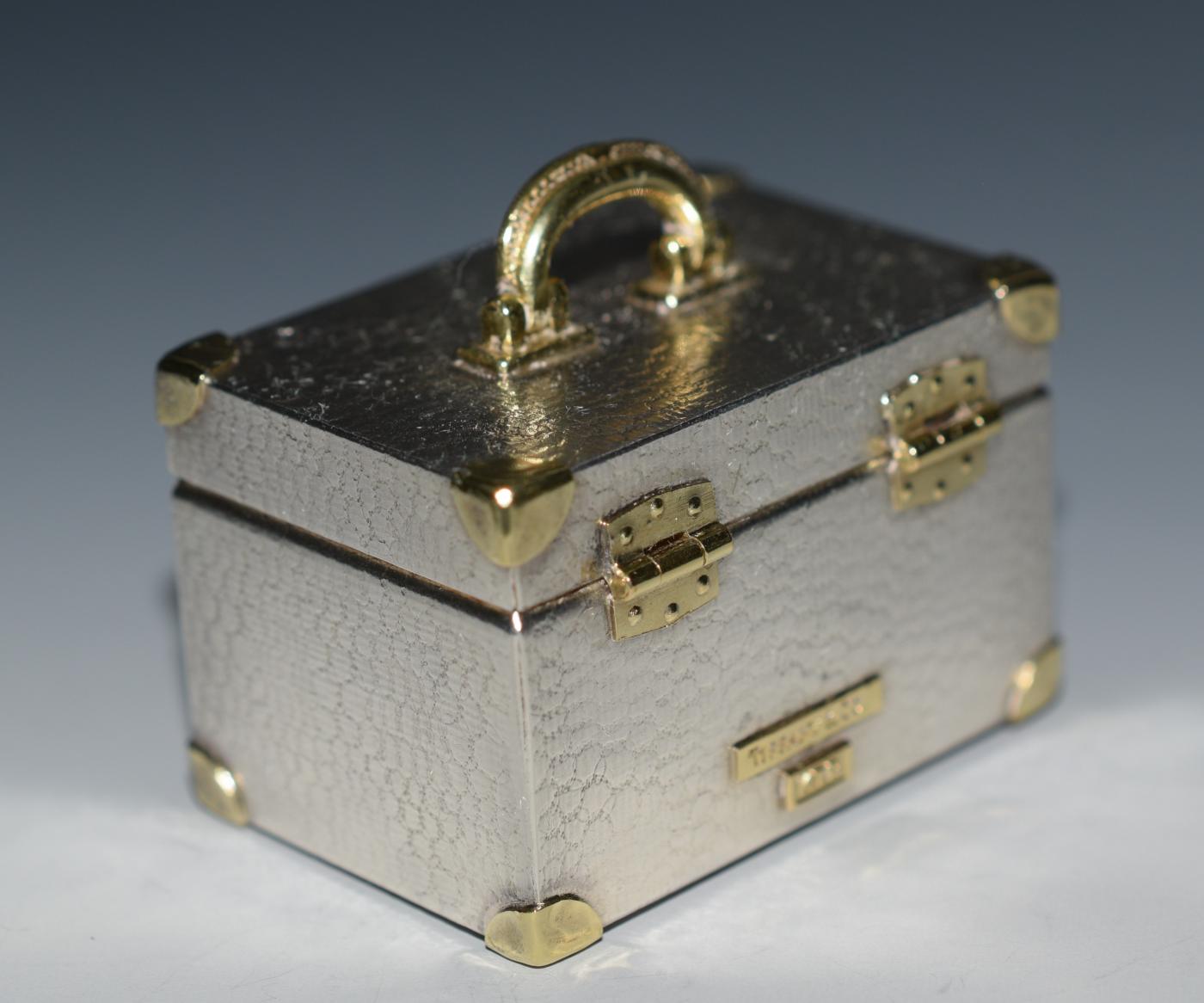 Karel Bartosik - Tiffany Pill Box Karel Barosik Miniature Train Case ...