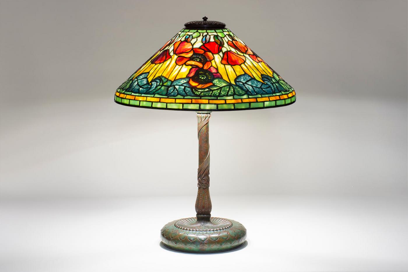 Tiffany Studios - Poppy Table Lamp