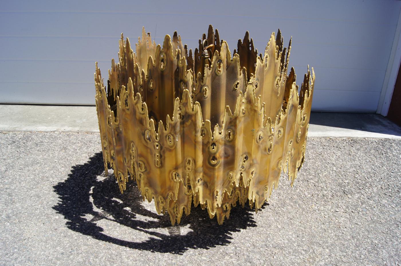 Tom Greene - Brutalist Chandelier by Tom Greene for Feldman Lighting