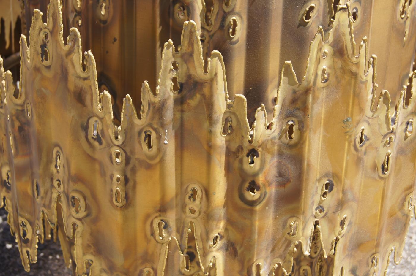 Tom Greene - Brutalist Chandelier by Tom Greene for Feldman Lighting