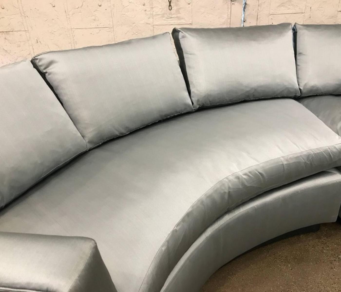 Two-Piece Sofa Sectional in Satin