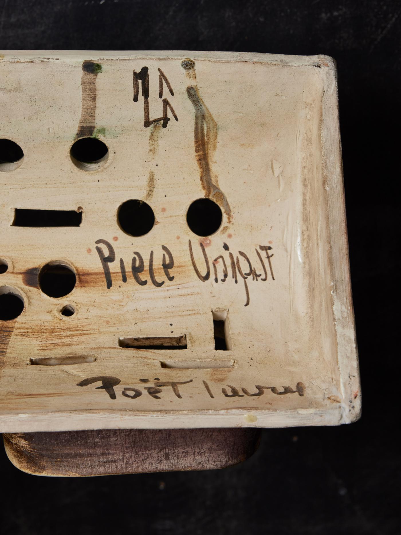 Unique Piece Poet Laval Glazed Wall Sconce