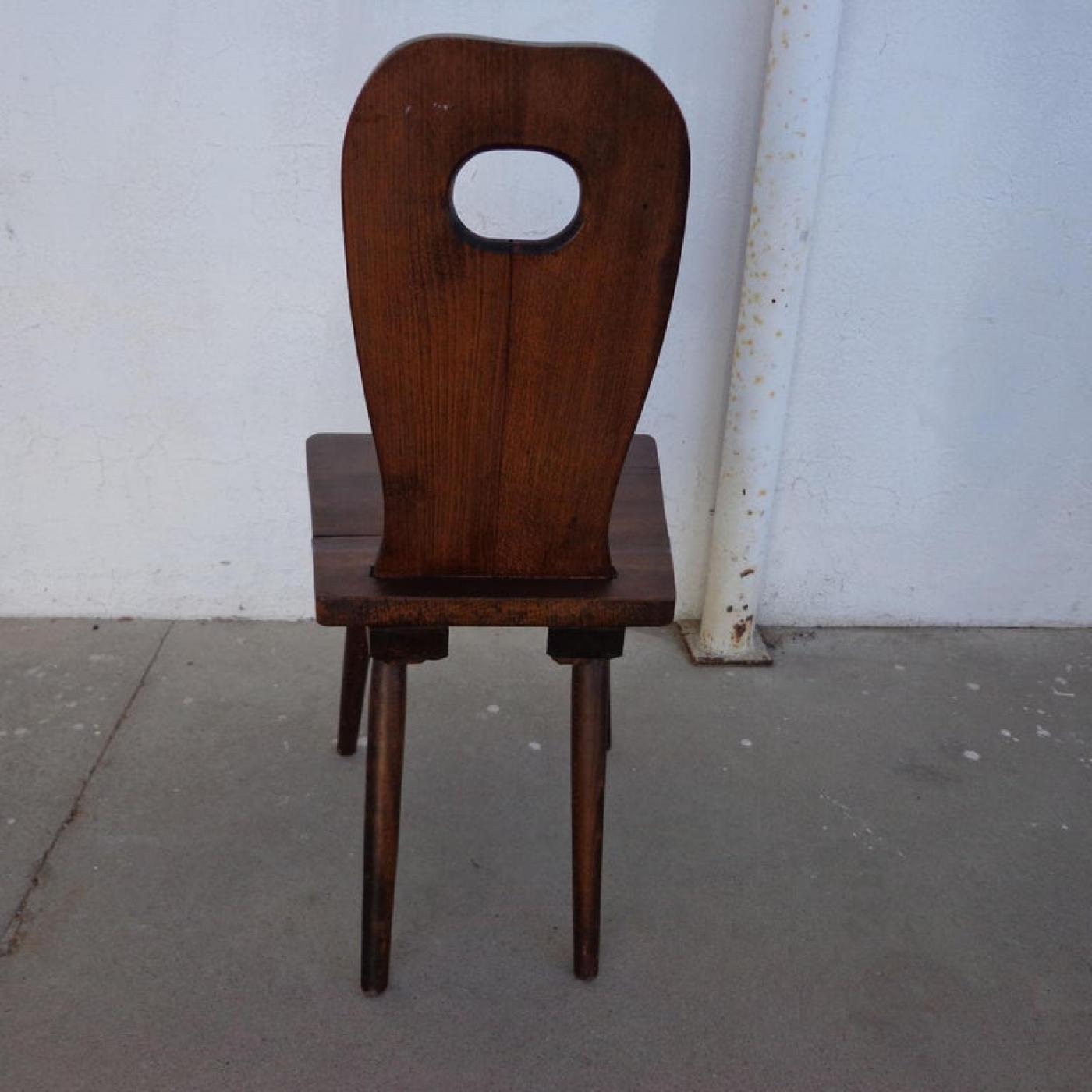 Uno Åhren - Set of 8 Rustic Scandinavian Dining Chairs Attributed to ...