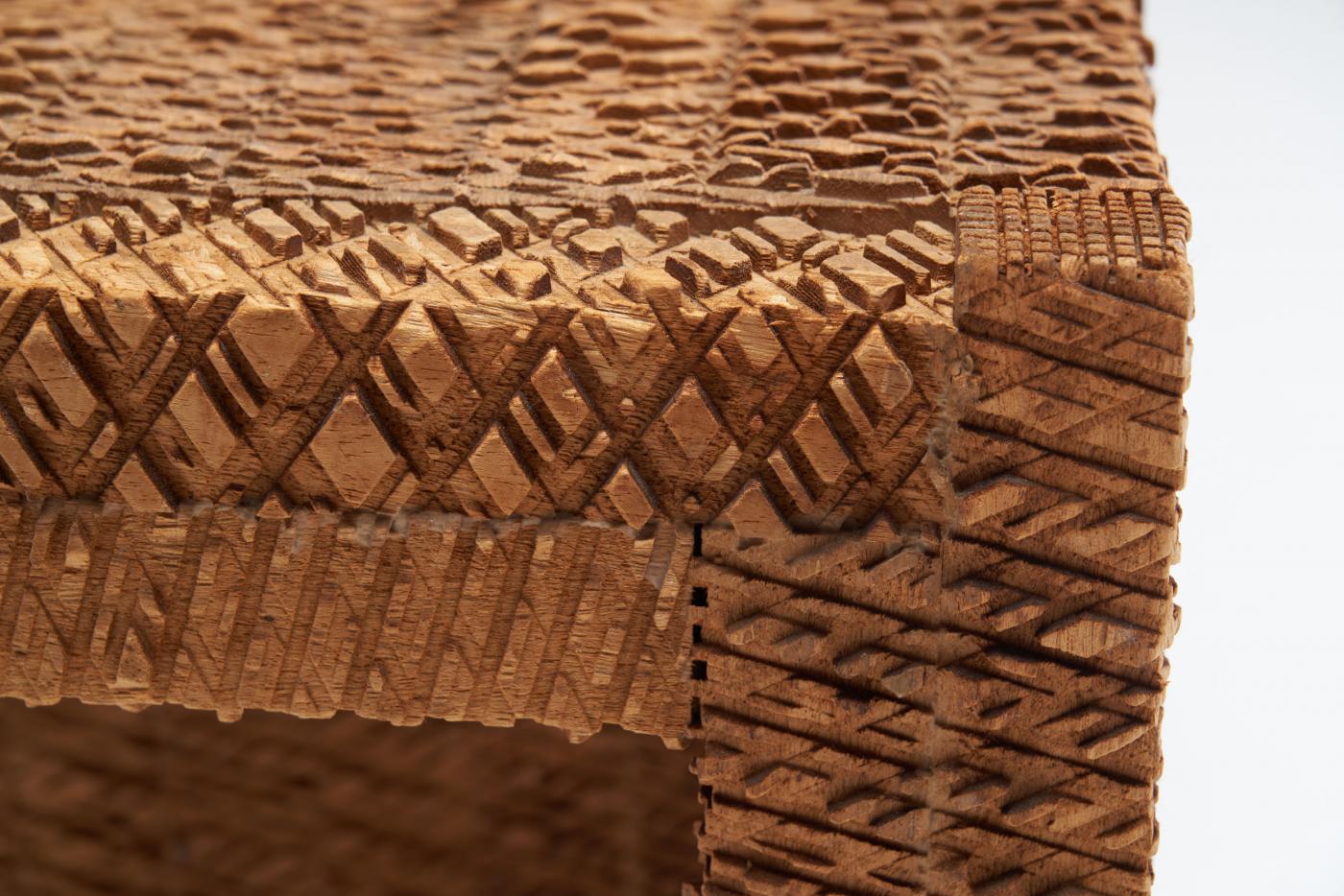 Urano Palma - Wooden Sculpture by Urano Palma, Italy 1970s