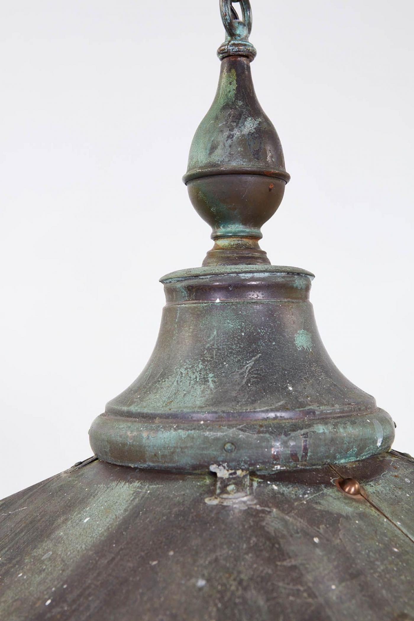 Verdigris Copper Glazed Lantern