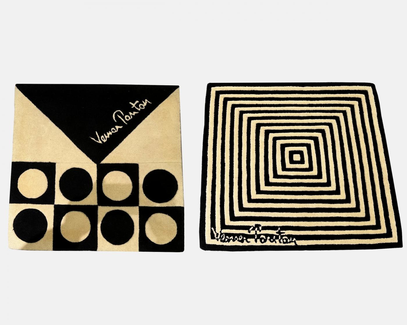 Verner Panton - Two small sample carpets, by Verner Panton, Basel ...