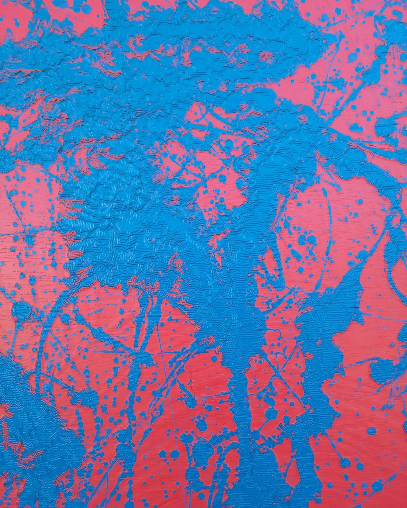 Very Large Abstract Painting, Signed G.D. Stevenson, 1966