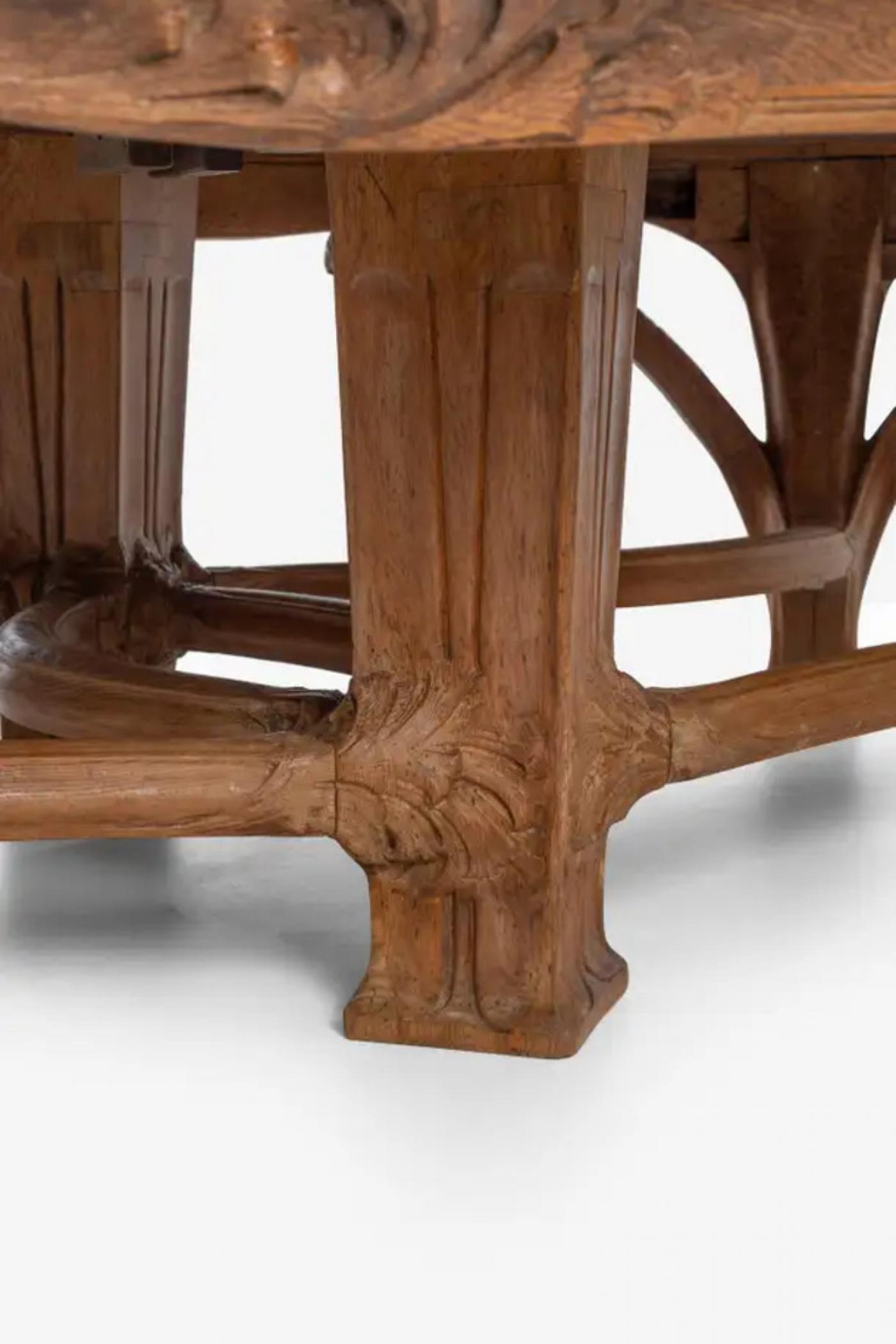 Victor Pierre Horta - Monumental Art Nouveau Dining Table Attributed to ...