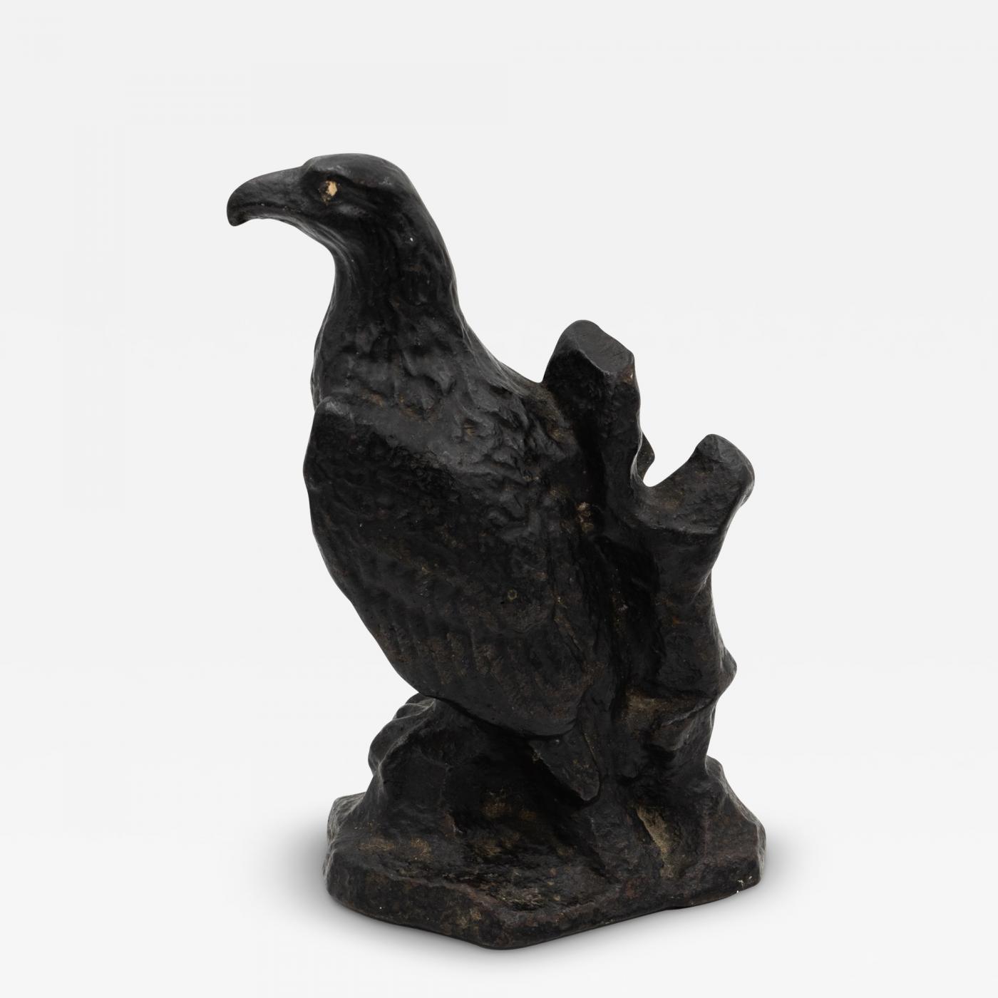 Victorian Cast Iron Raven Doorstop, England, Circa 1860