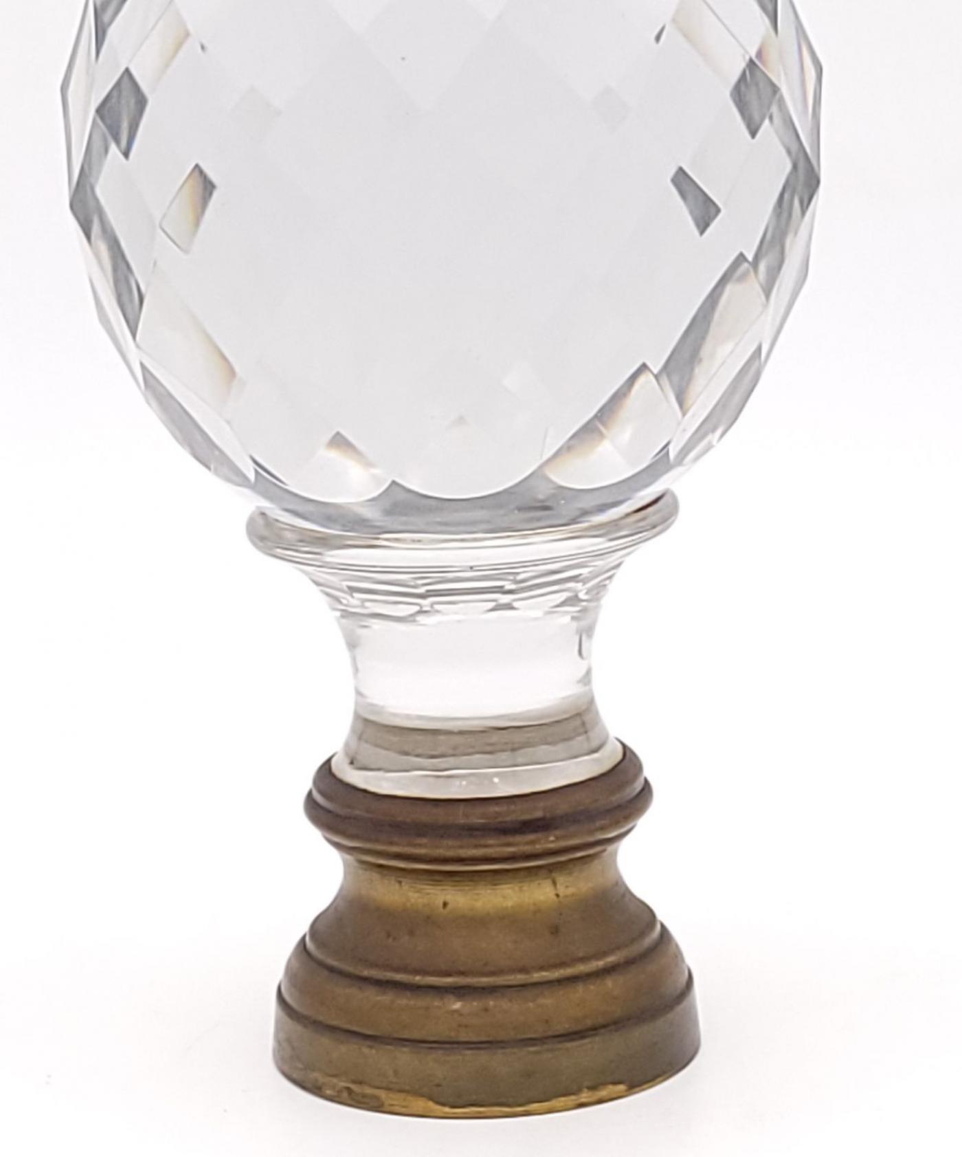 Victorian Crystal Newel Post Finial