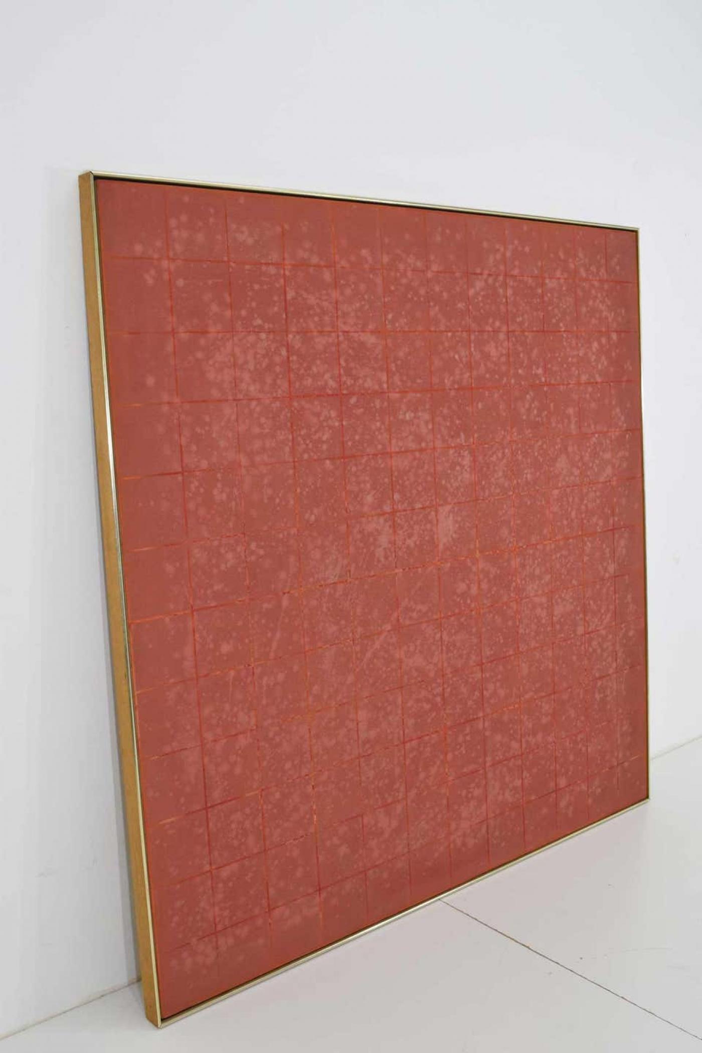 Vincent John Longo - Vincent Longo, American, Grid in Terracotta, Large ...