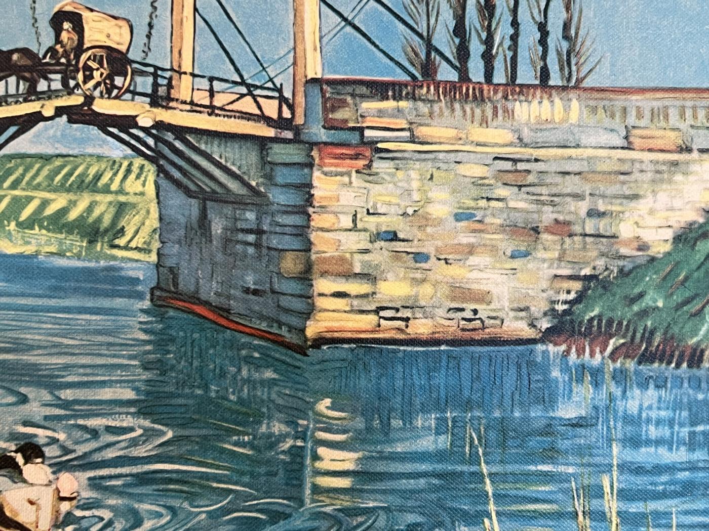 Vincent Van Gogh - THE LANGLOIS BRIDGE AT ARLES WITH WOMEN WASHING ...