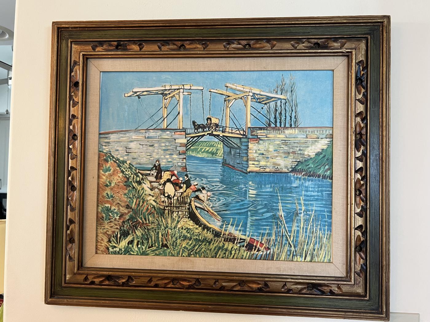 Vincent Van Gogh - THE LANGLOIS BRIDGE AT ARLES WITH WOMEN WASHING ...