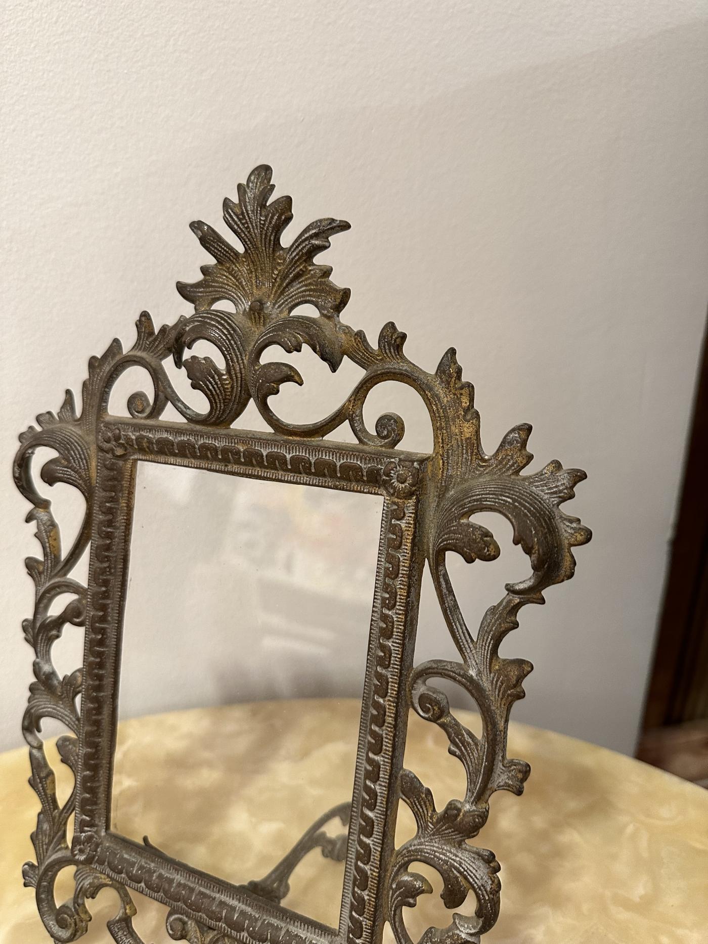 Vintage Brass Baroque Picture Frame