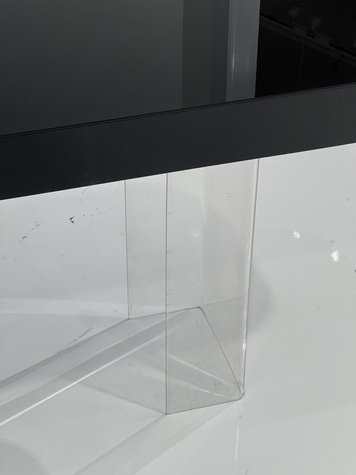 Vintage Curved Acrylic Console
