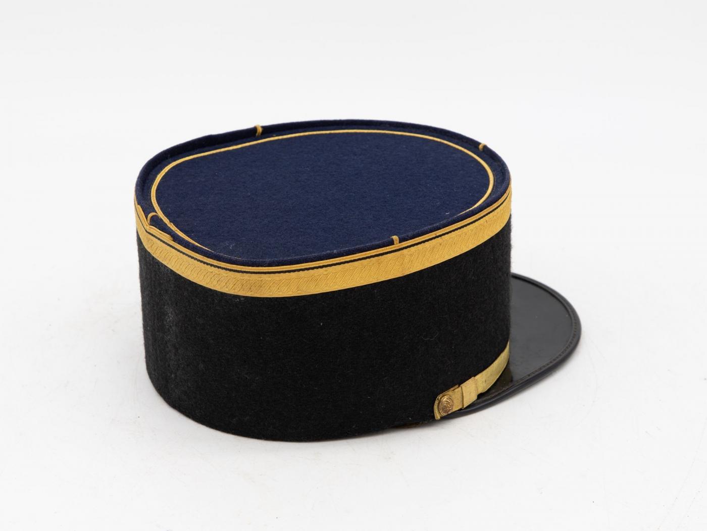 Vintage French Military Academy Officers Hat, Mid Century