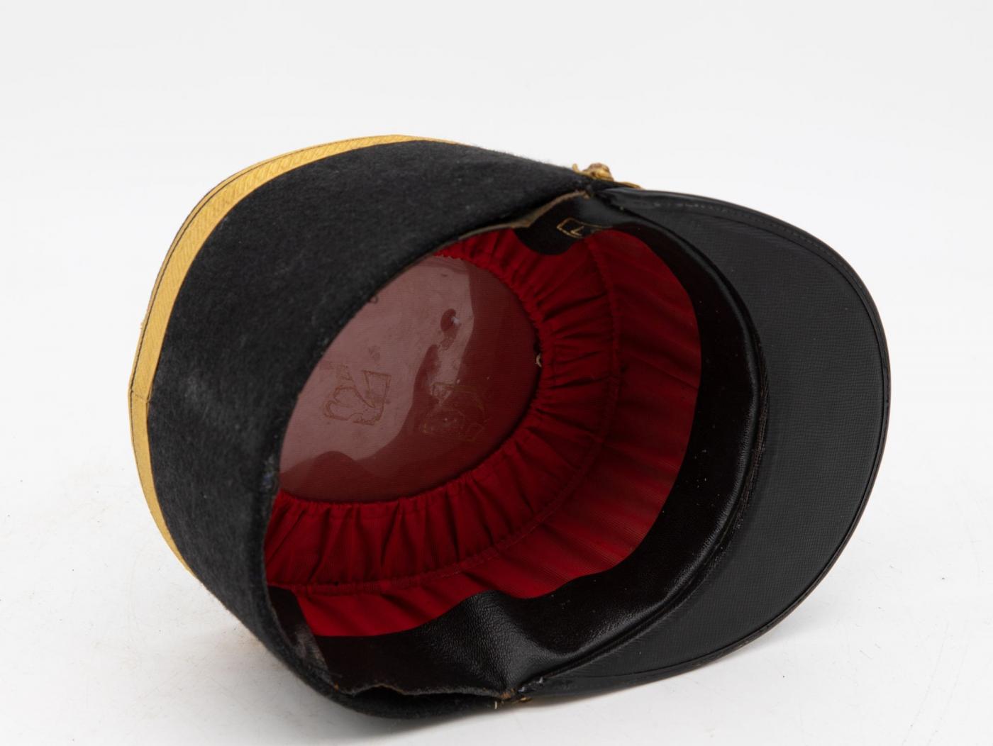 Vintage French Military Academy Officers Hat, Mid Century