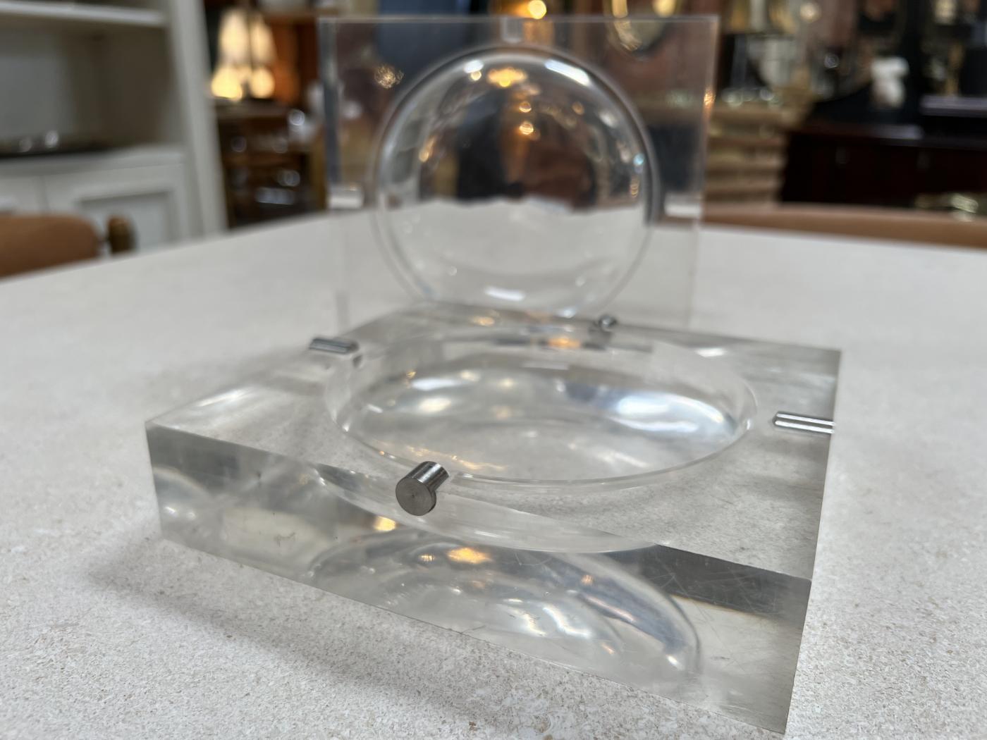 Vintage Italian Plexiglass Box 1980s