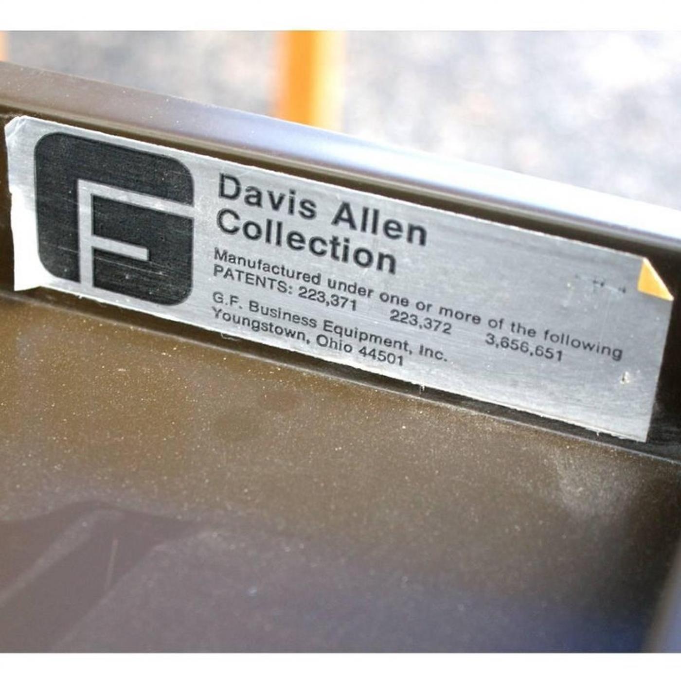 Davis Allen - Vintage Mid Century GF Davis Allen Oak Desk with ...