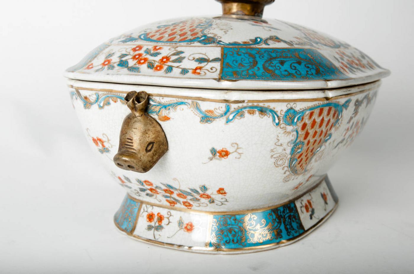 Vintage Porcelain Tureen with Lid