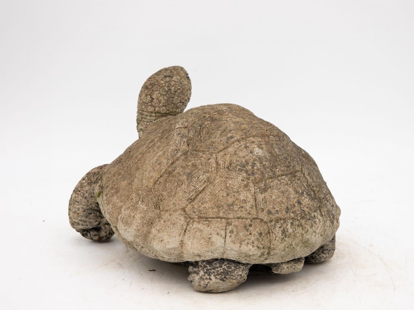Vintage Reconstituted Stone Tortoise or Turtle Garden Ornament