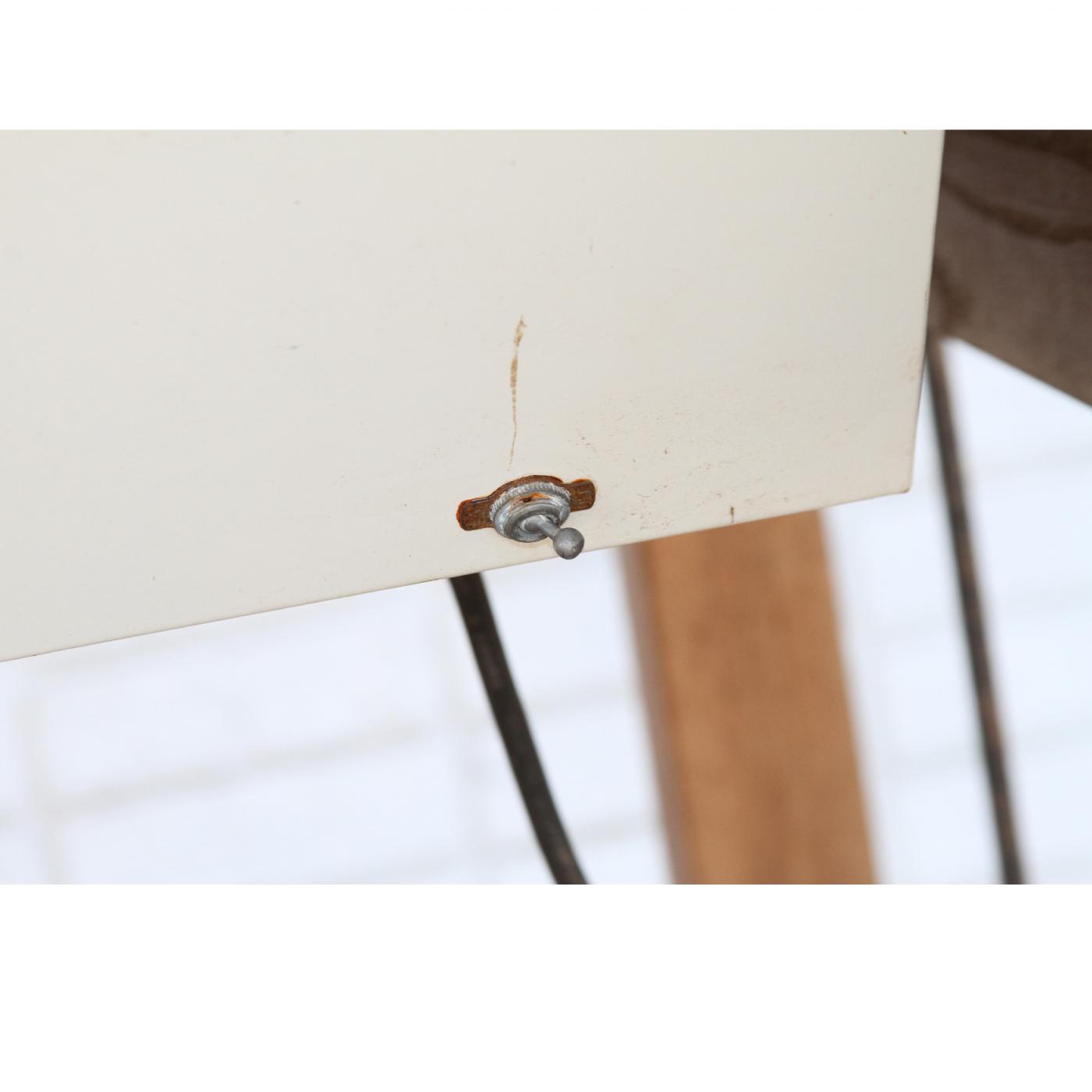 Vintage drafting table with light