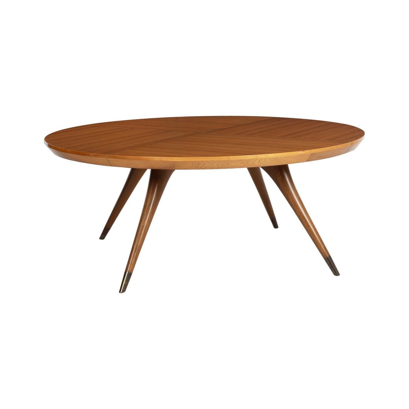 Vladimir Kagan - 72" Round Vladimir Kagan Dining Table, 1950s