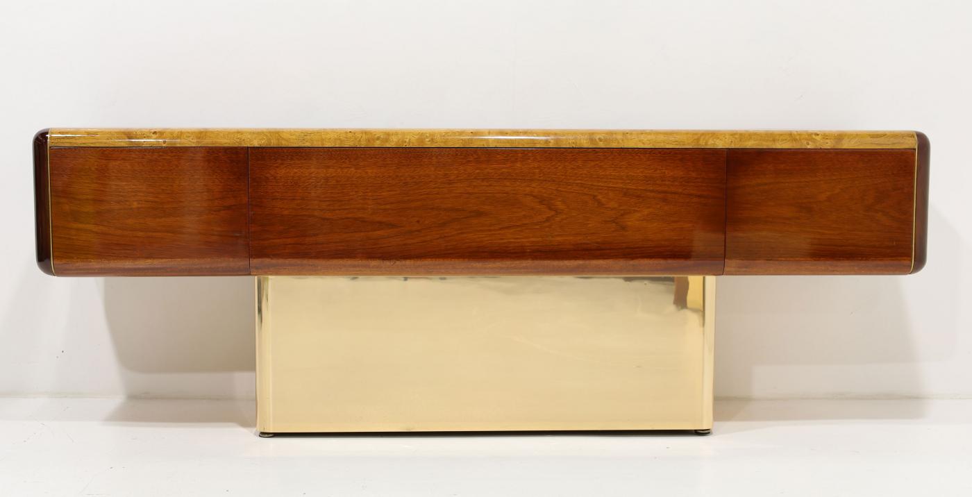 Vladimir Kagan - Vladimir Kagan Design Desk in Burl and Mahogany with ...