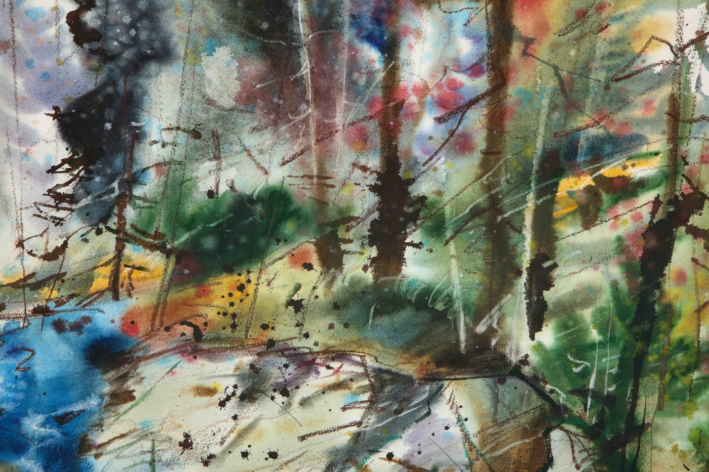 W. Carl Burger - W. Carl Burger Painting "Montana #1"