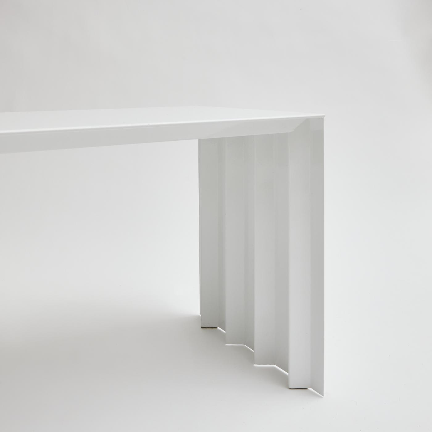 WHITE METAL BENCH