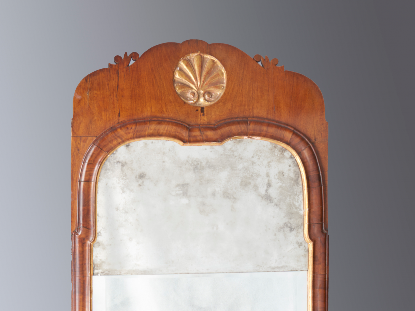 Walnut Queen Anne Mirror
