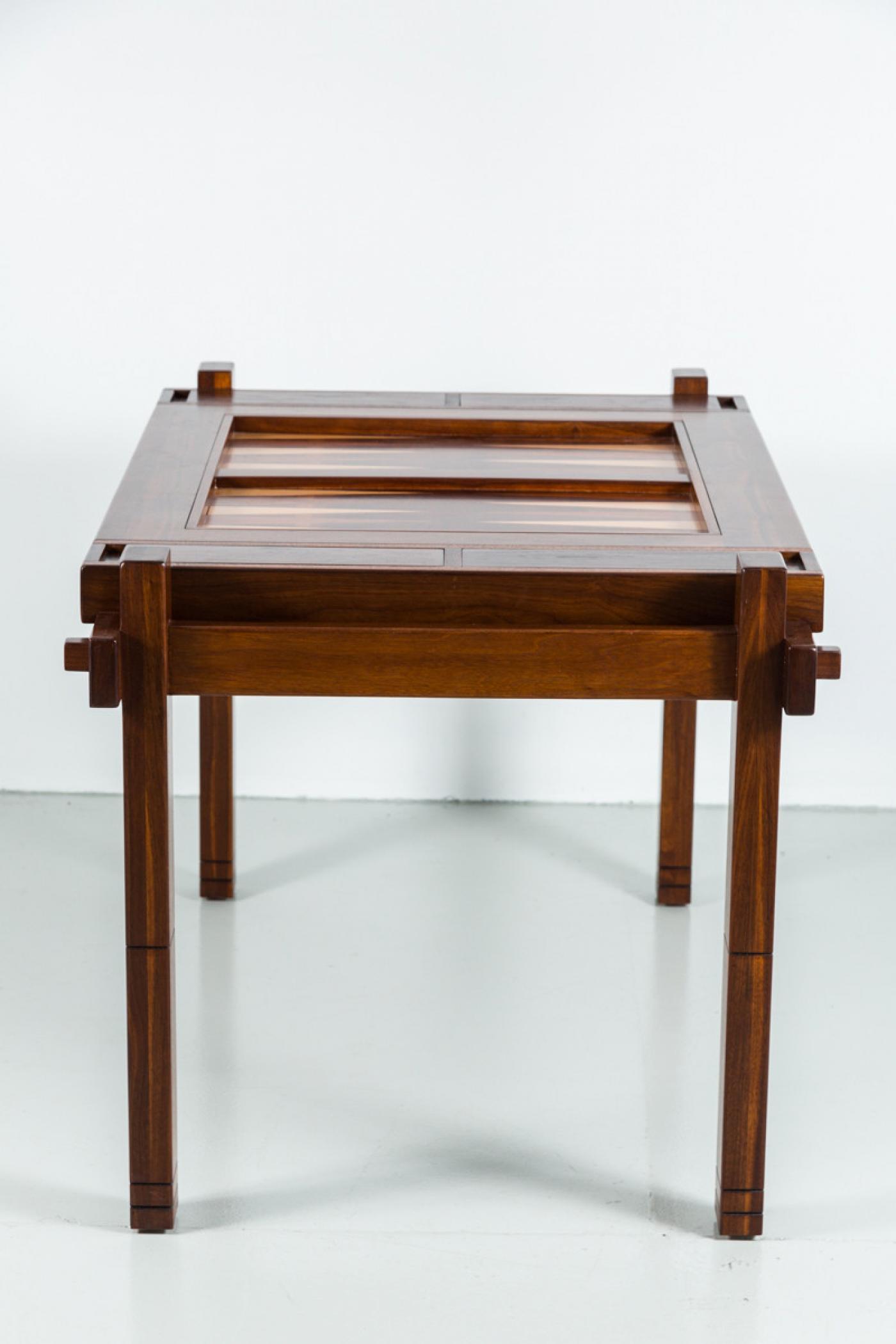 Walnut Wood Backgammon Table