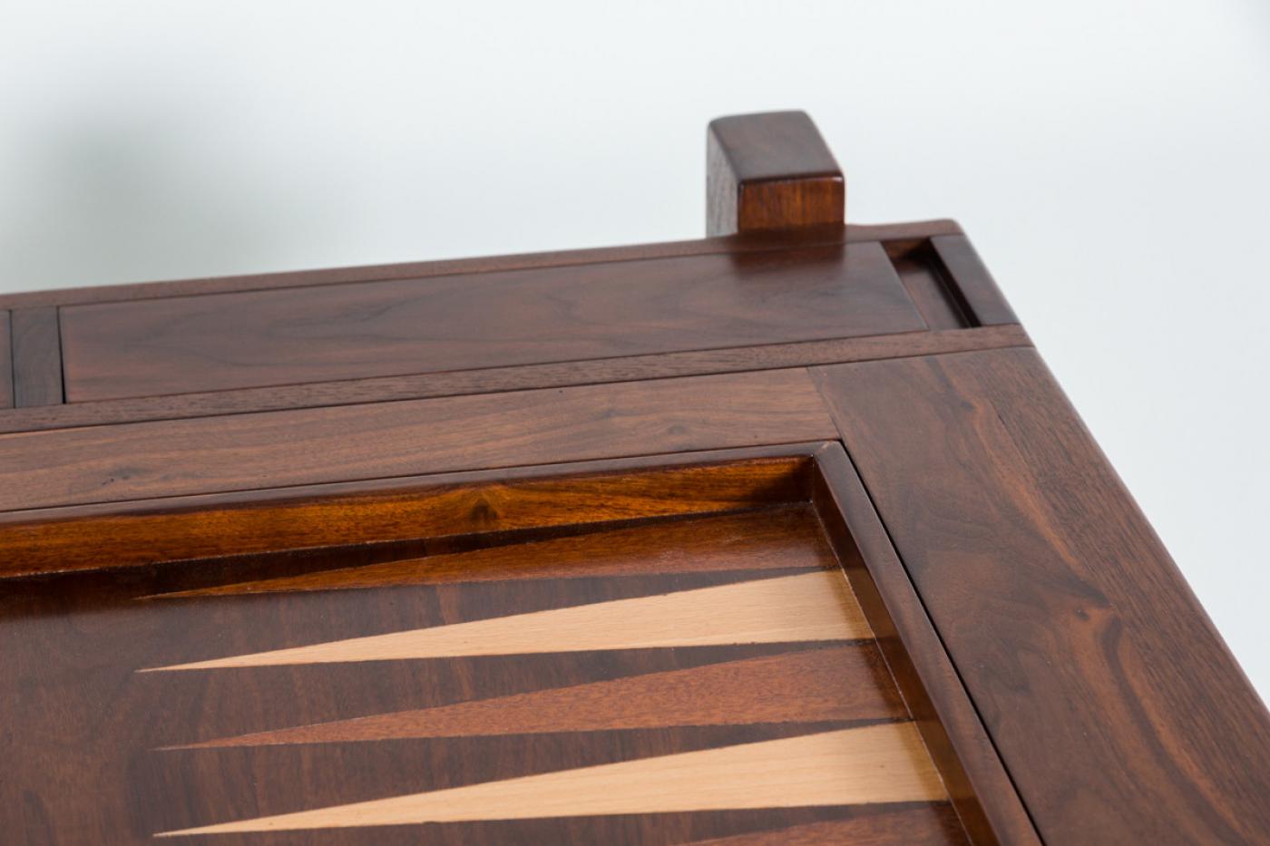 Walnut Wood Backgammon Table