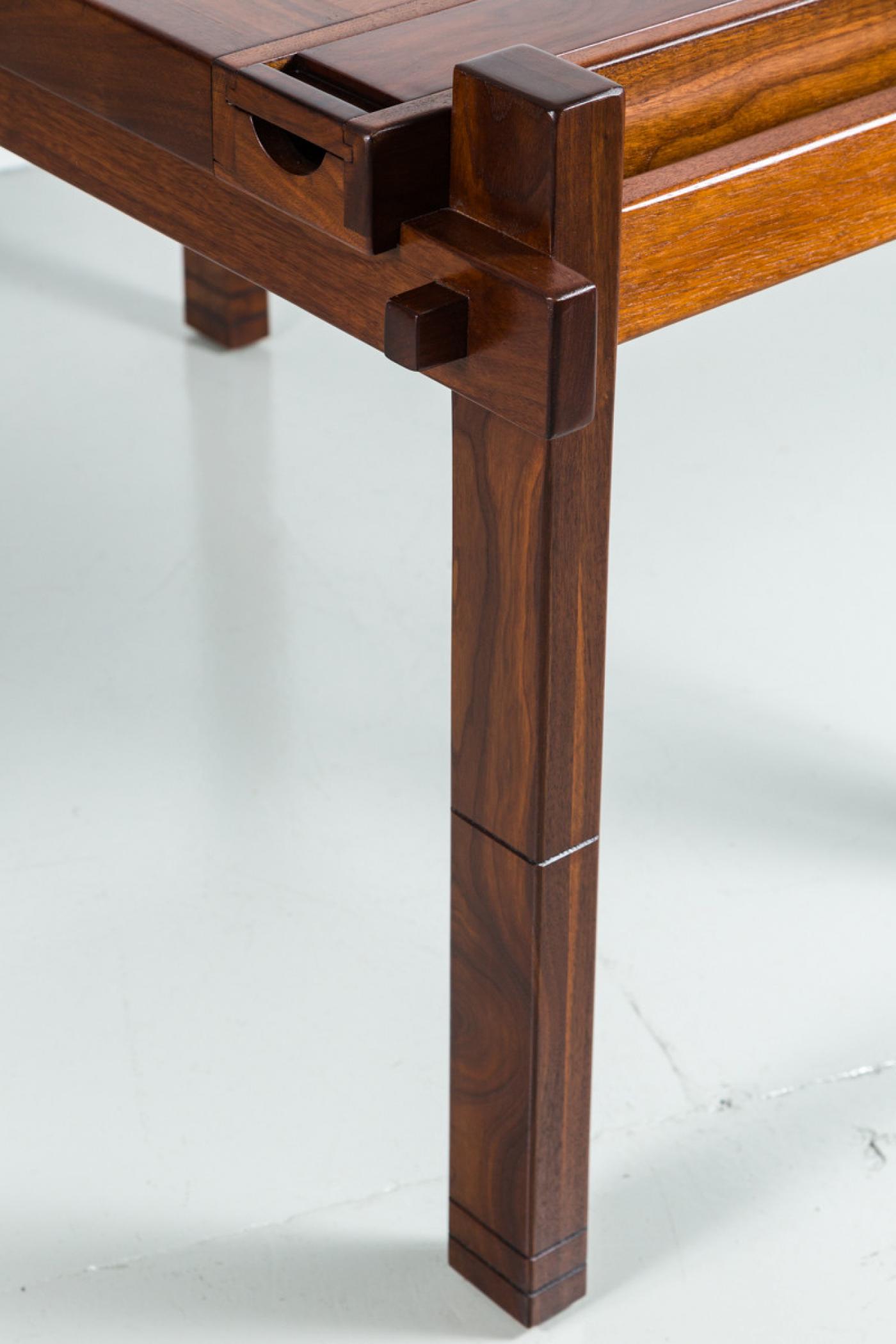 Walnut Wood Backgammon Table