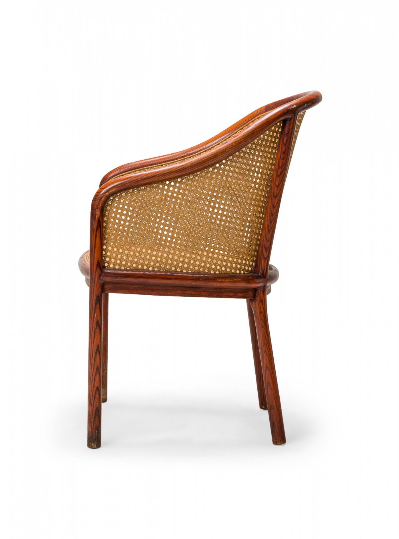 Ward Bennett - Pair of Ward Bennett American Steam Bent Ash and Cane ...