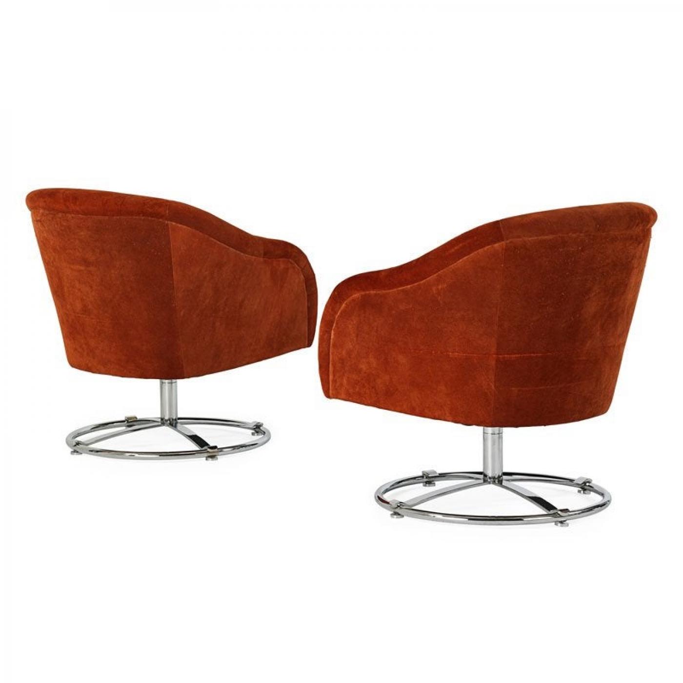 Ward Bennett - Pair of Ward Bennett Lounge Chairs