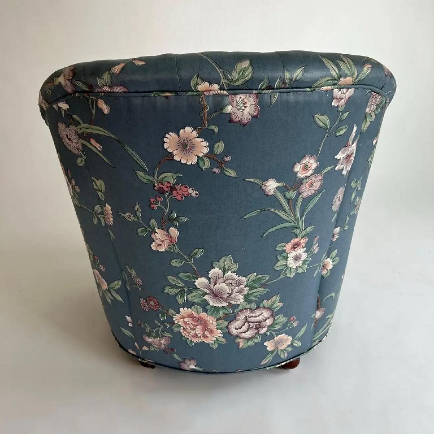 Ward Bennett - Vintage Tufted Ward Bennett Chair on Casters