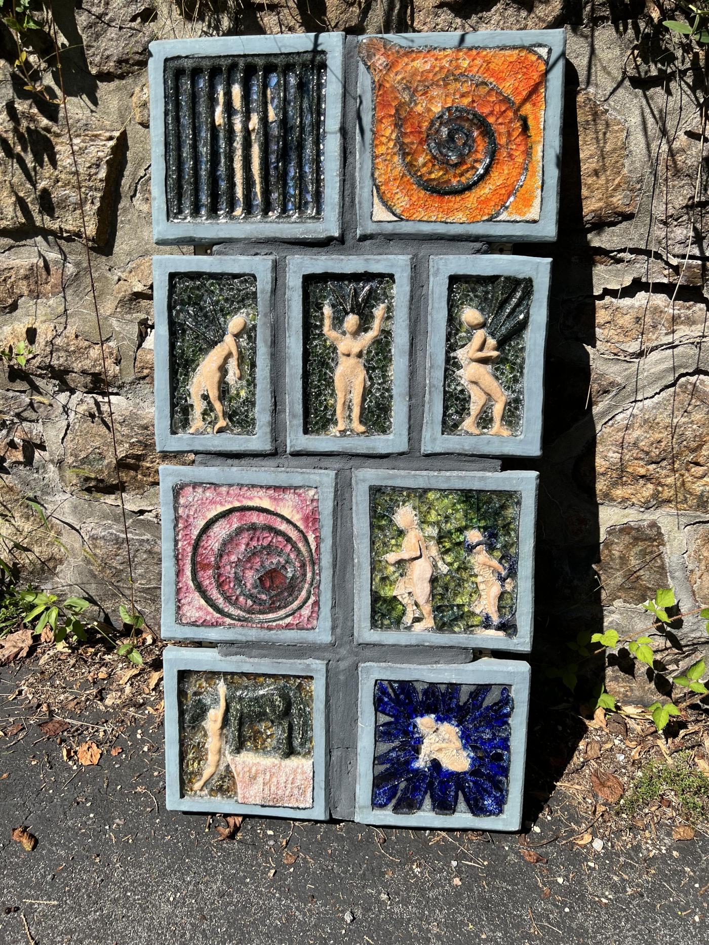 Waylande Gregory - MONUMENTAL TERRACOTTA FUSED GLASS WALL SCULPTURES BY ...