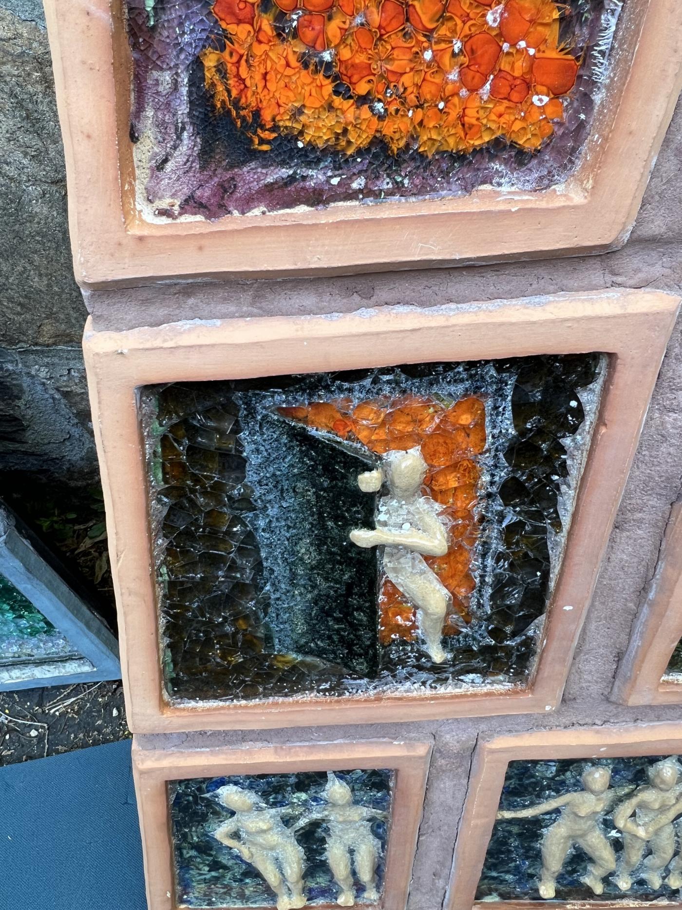 Waylande Gregory - MONUMENTAL TERRACOTTA FUSED GLASS WALL SCULPTURES BY ...