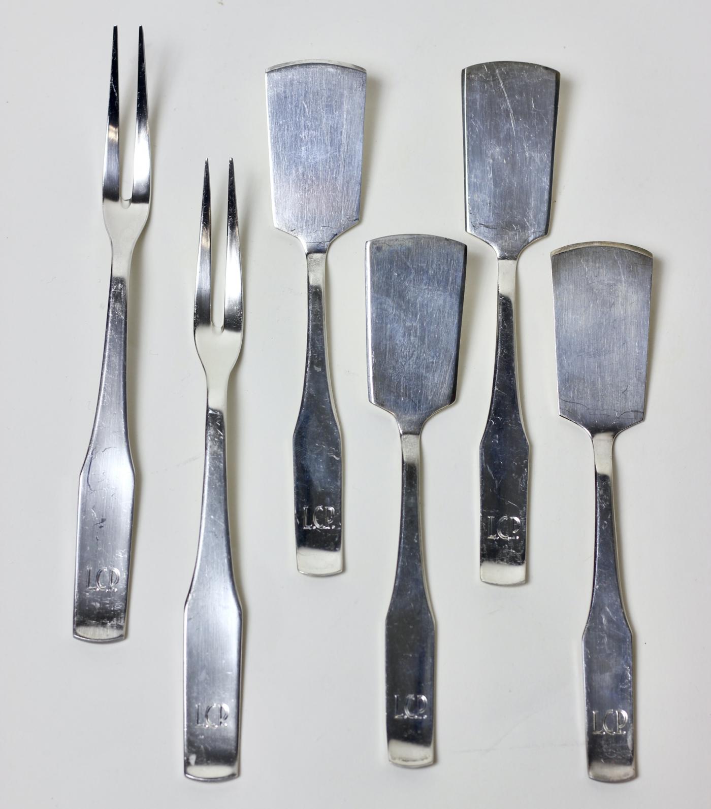 Deutsches Bauhaus - Silverware Set by V.H. Pott Designed by Wilhelm ...