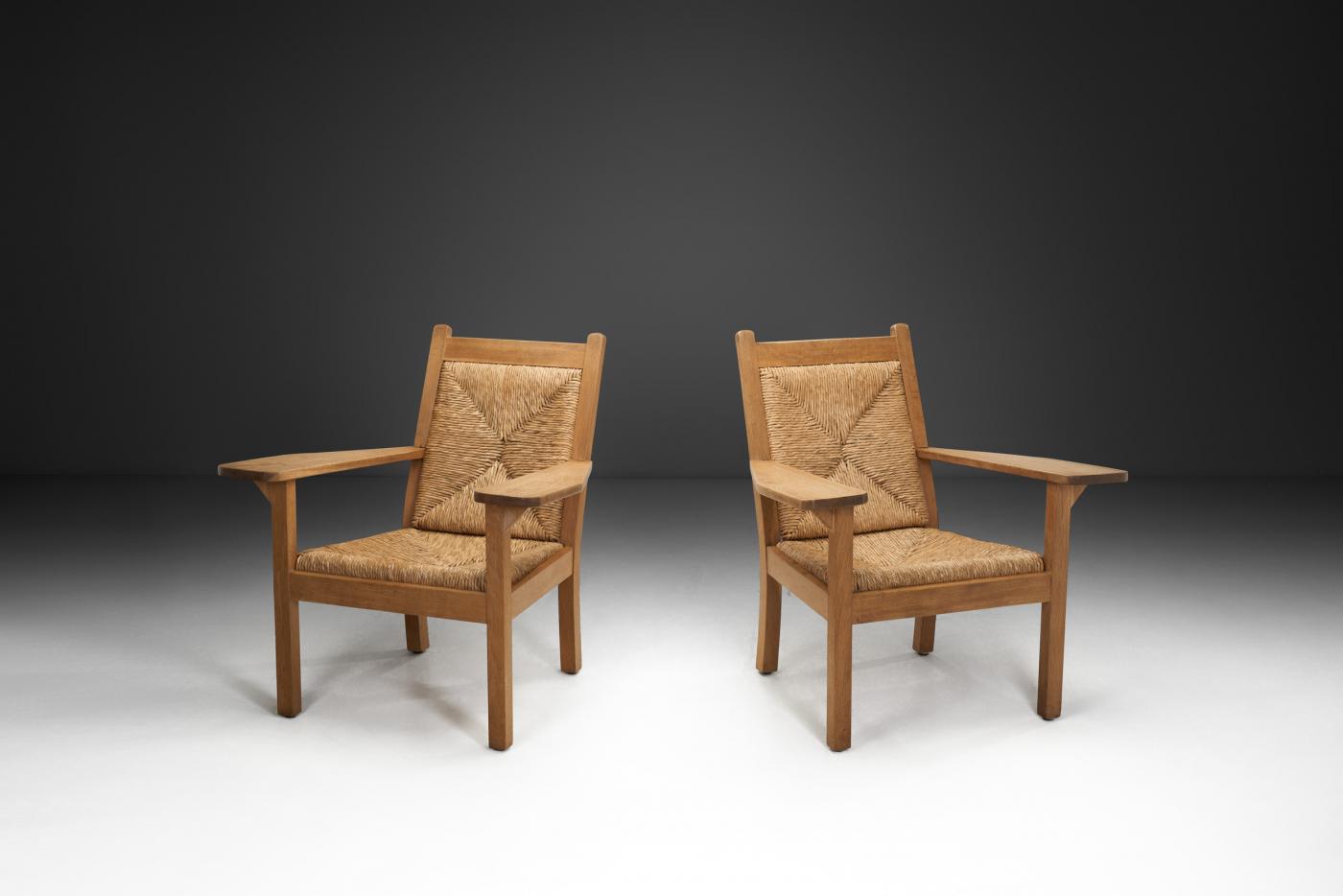 Willi Ohler - Pair of Wicker Armchairs by Willi Ohler, Germany First ...