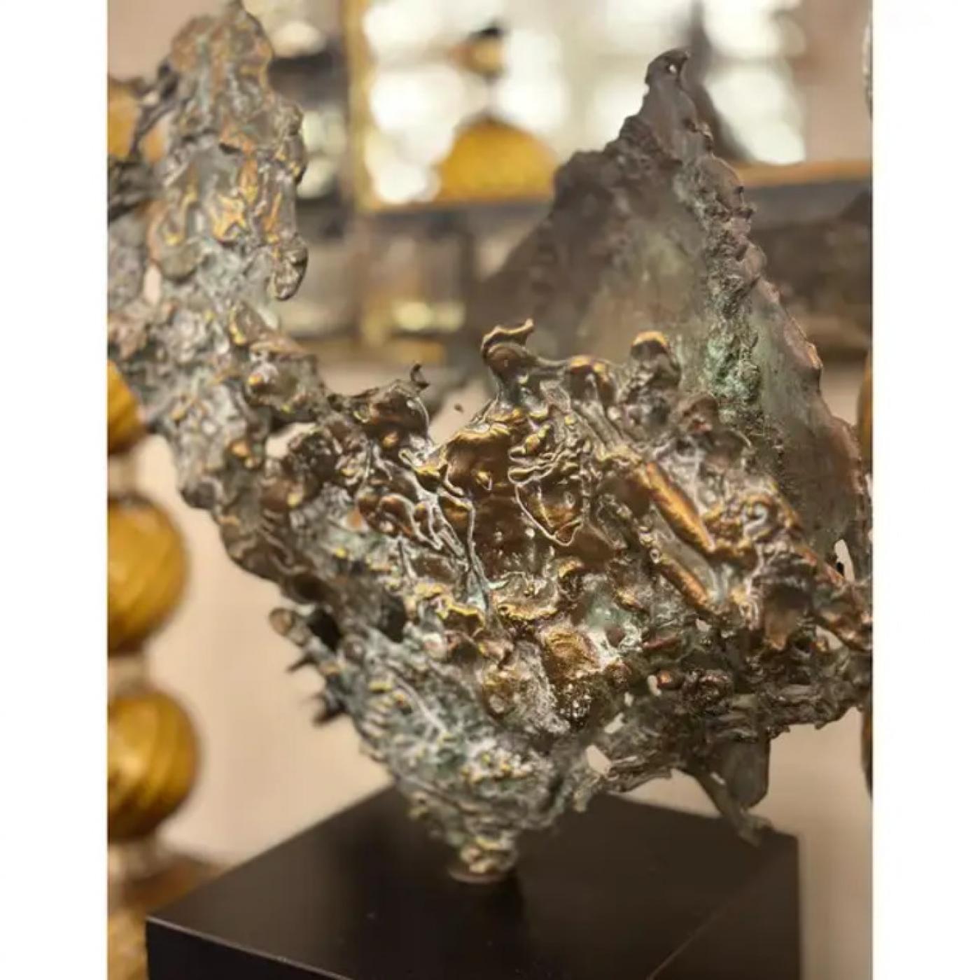 William Bowie - William Bowie Brutalist Bronze Sculpture 1960s